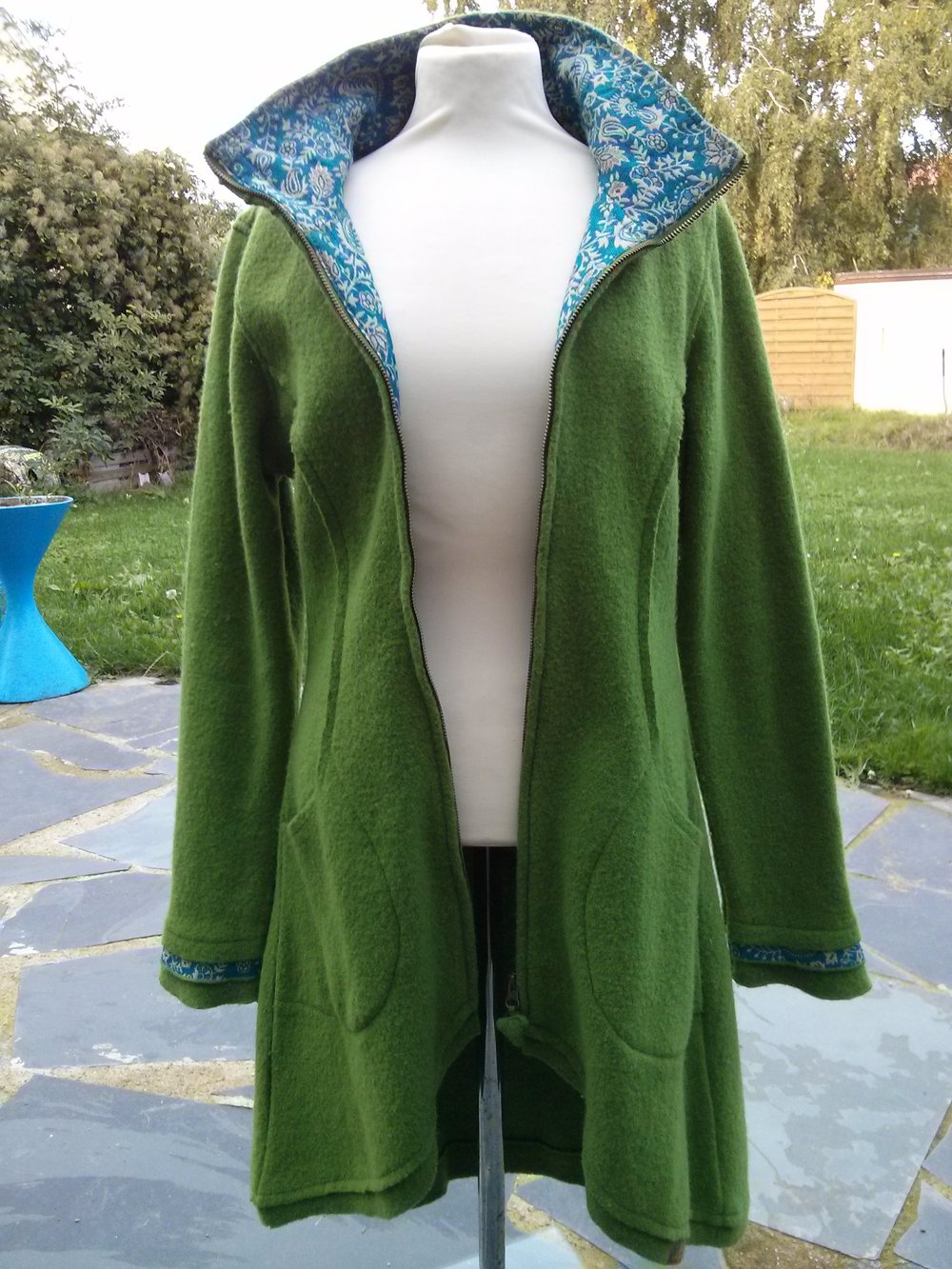 chapati design Mantel filz walkloden Winter warm Gr. M :: Kleiderkorb.ch