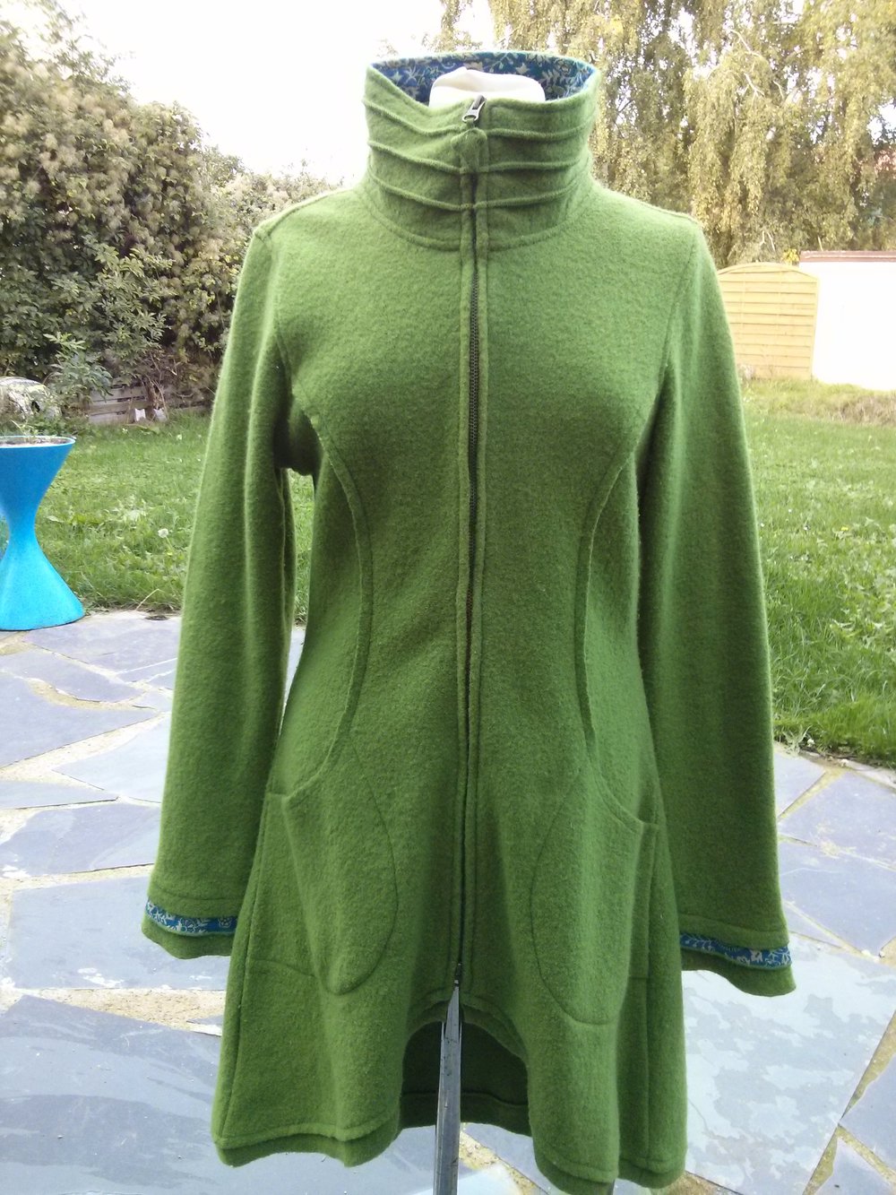 chapati design Mantel filz walkloden Winter warm Gr. M :: Kleiderkorb.ch