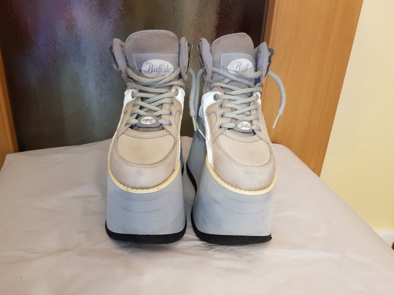 Buffalo London - Buffalo Plateau Boots Wildleder, Tower 10 cm,Gr. 38 ...